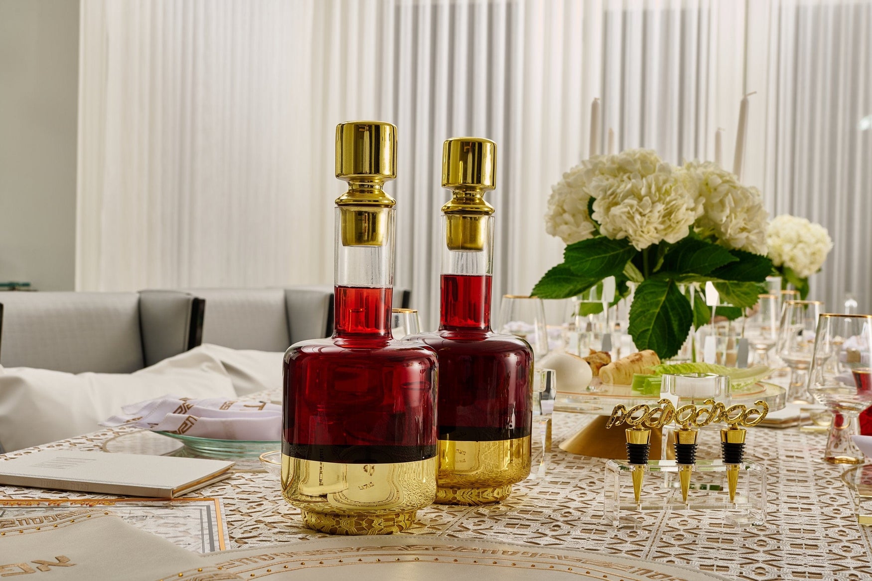 Waterdale Collection | Modern Judaica Lucite & Leather Decor