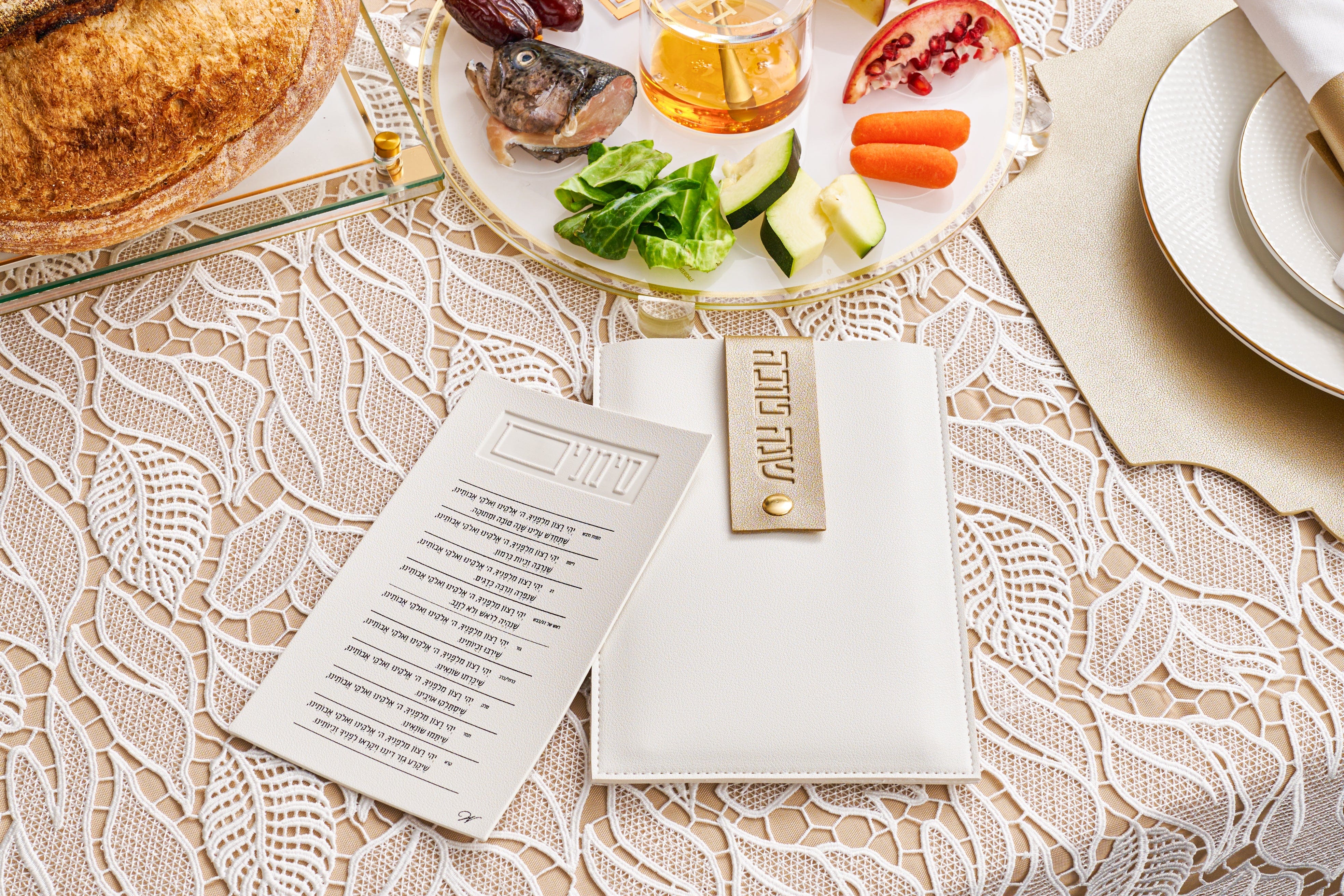 Waterdale Collection | Modern Judaica Lucite & Leather Decor