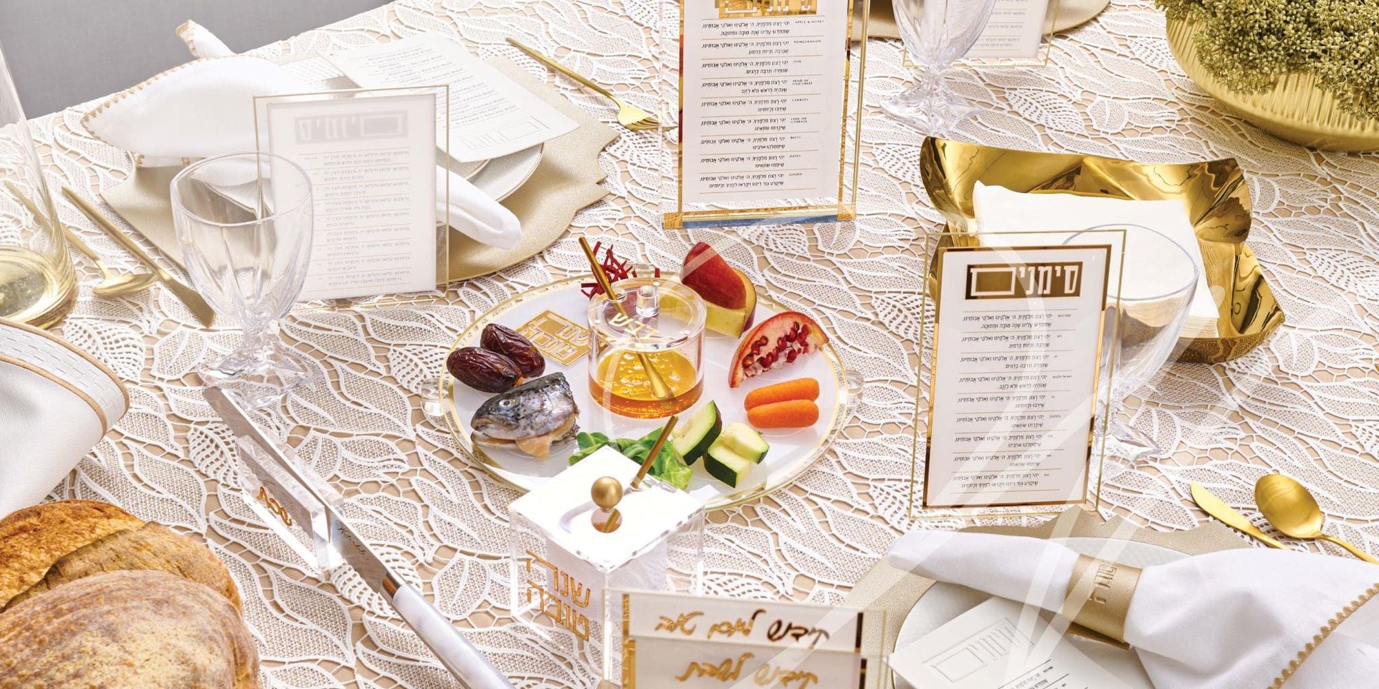 Waterdale Collection | Modern Judaica Lucite & Leather Decor
