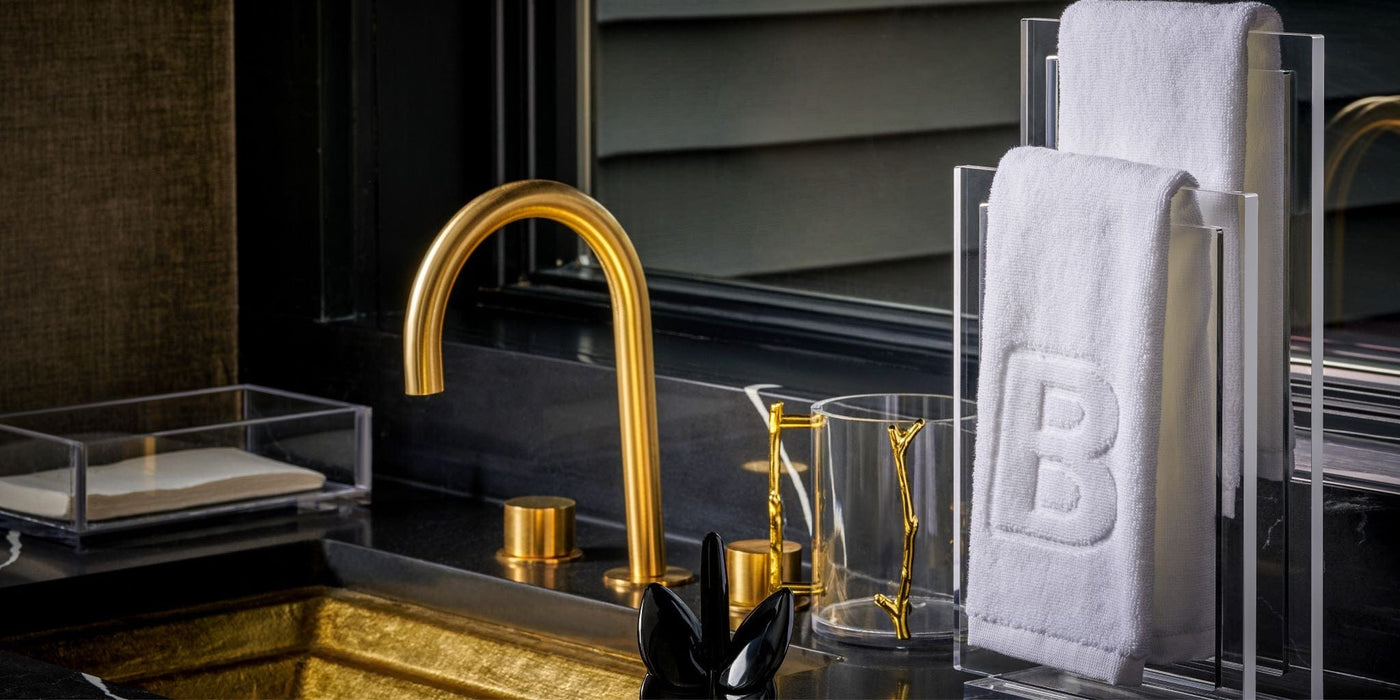 Waterdale Collection | Modern Judaica Lucite & Leather Decor