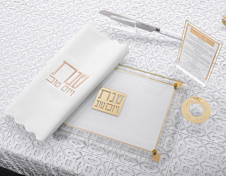 Waterdale Collection | Modern Judaica Lucite & Leather Decor