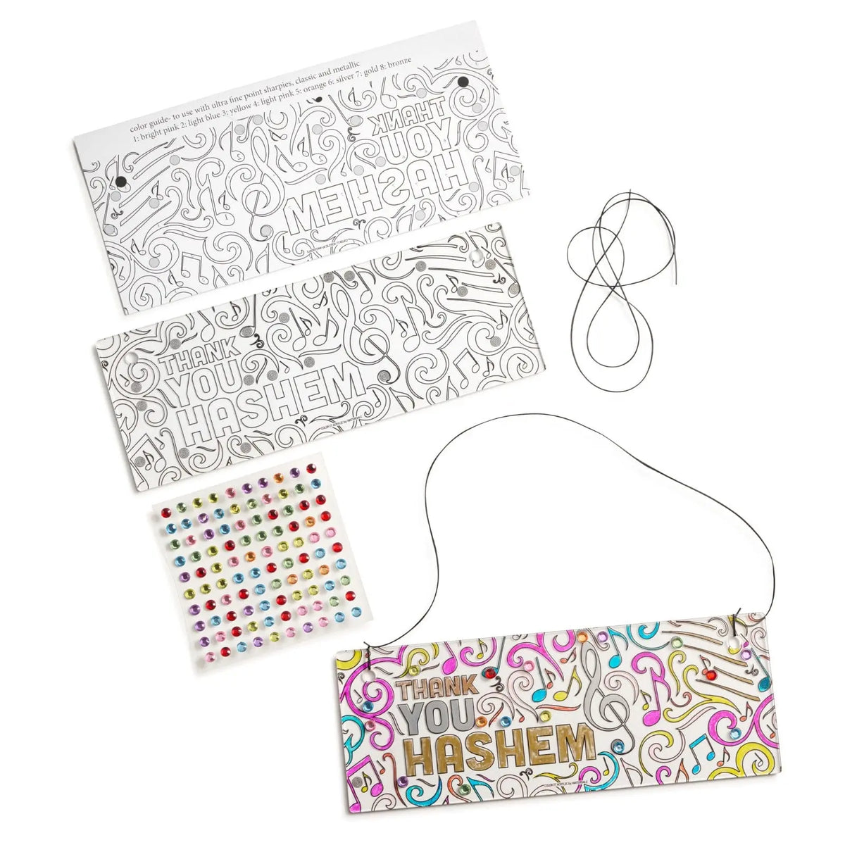 Color it Acrylic Thank you Hashem Wall Art – Waterdale Collection