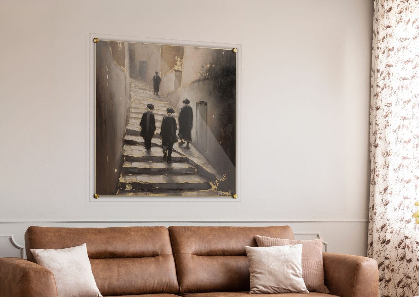 Waterdale Collection | Modern Judaica Lucite & Leather Decor