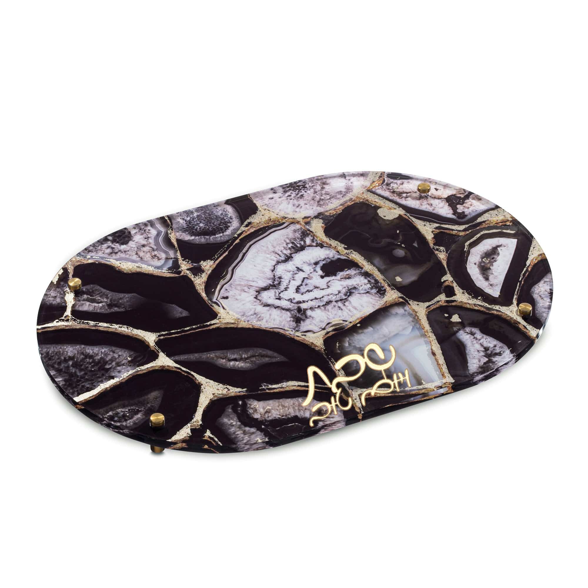 Waterdale Collection | Modern Judaica Lucite & Leather Decor