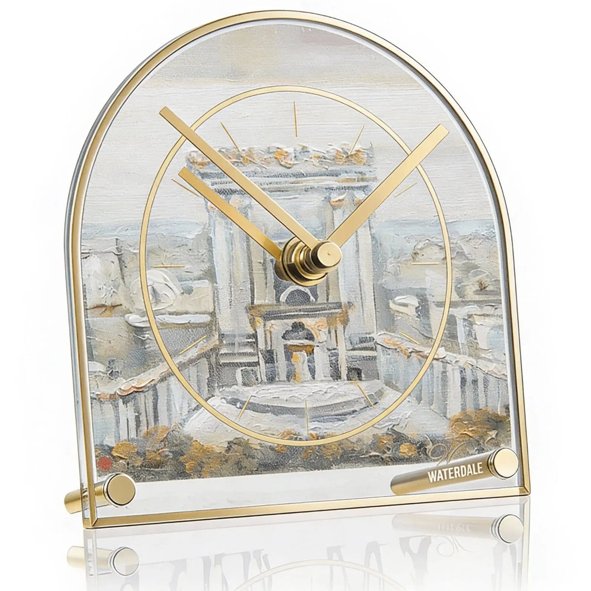 Bais Hamikdash Basic Desk Clock | 5.25" Yonatan Art Lucite Decor ...