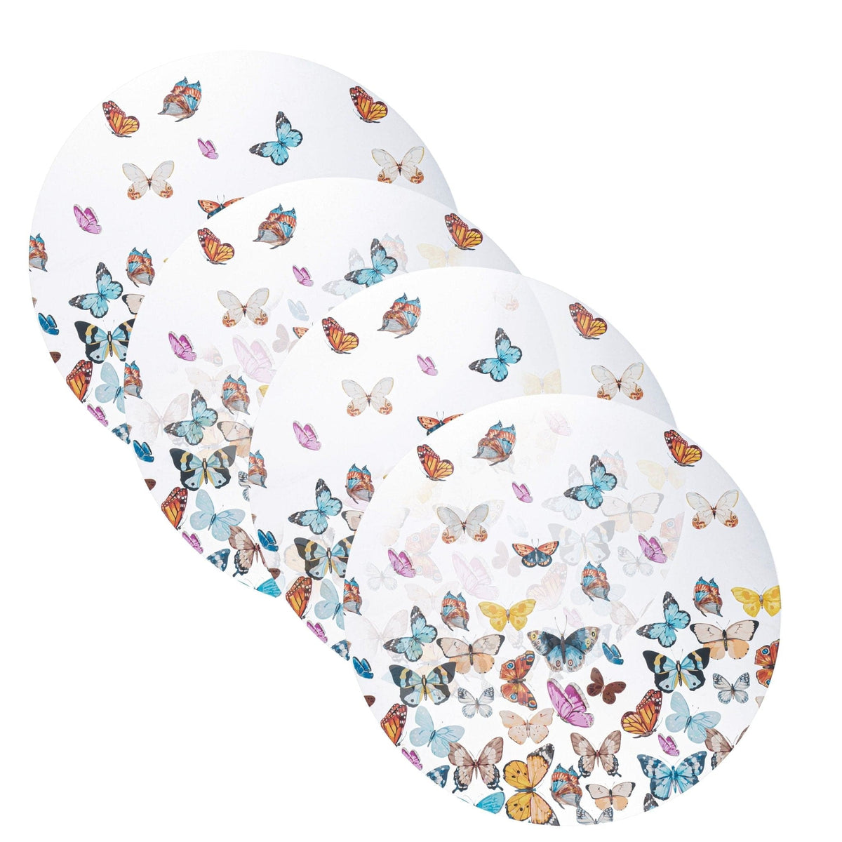 Butterfly Lucite Chargers – Waterdale Collection
