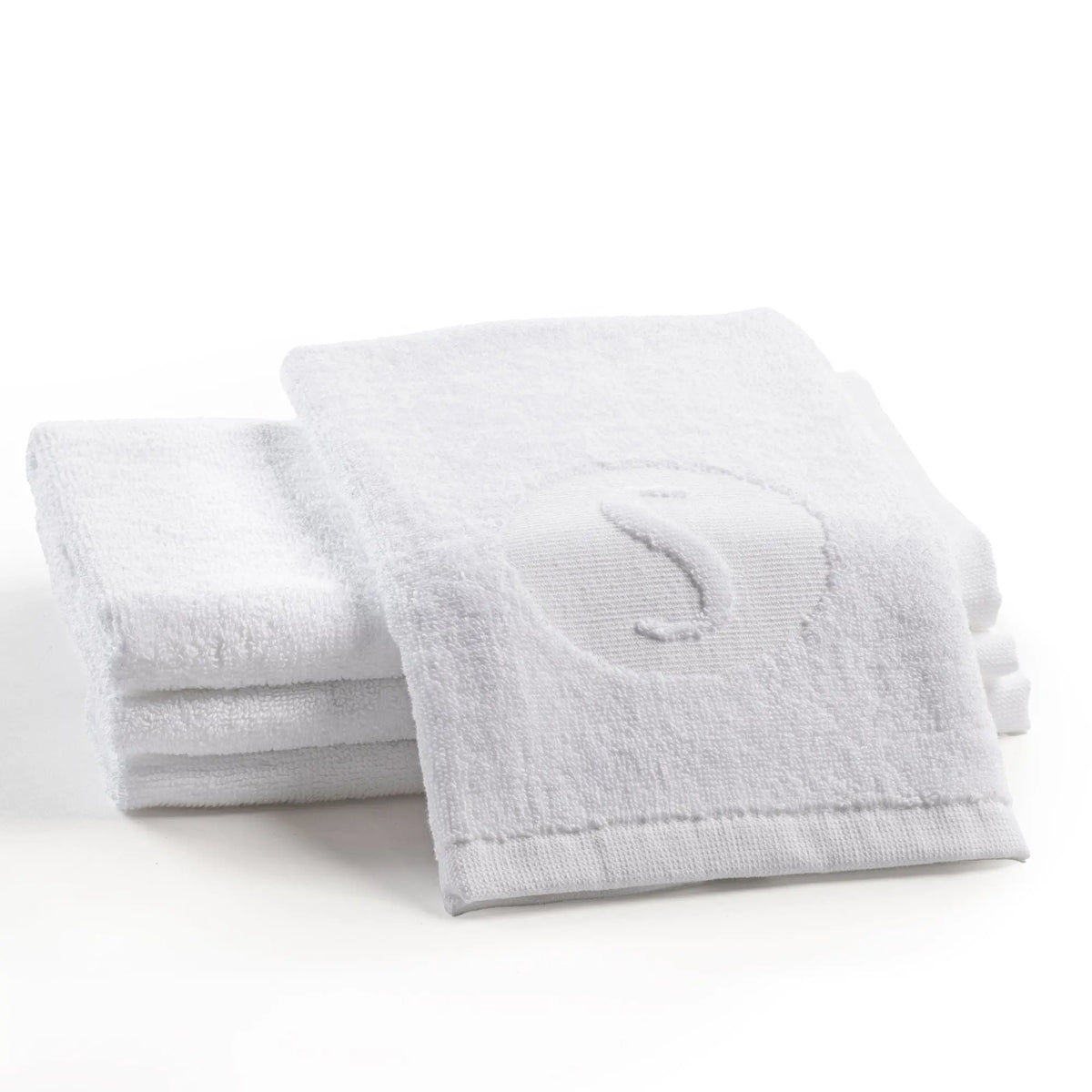 Circle Initial Embossed Finger Towel | Personalized Linen – Waterdale ...