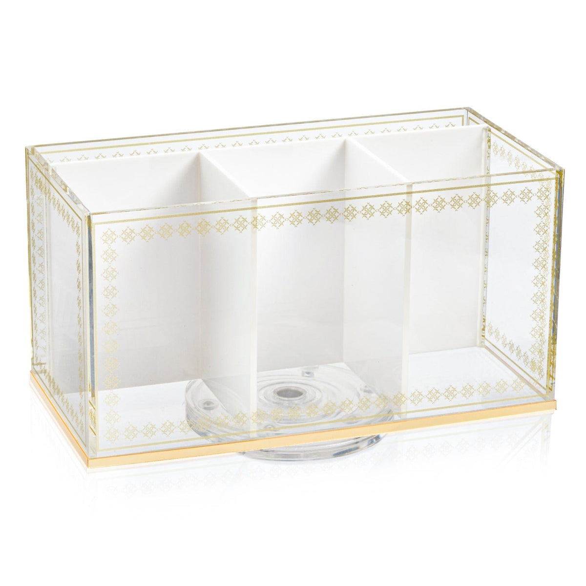 Inspired Swivel Silverware Caddy | Luxury Lucite Table Decor ...