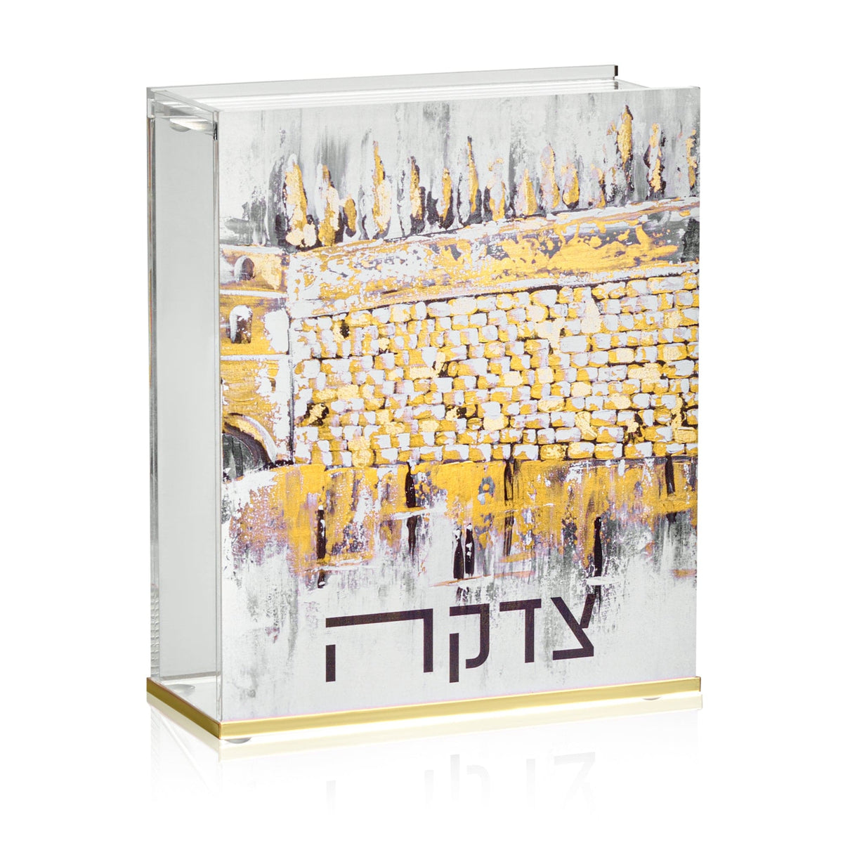 Painted Lucite Kosel Tzedakah Box | Modern Charity Box – Waterdale ...
