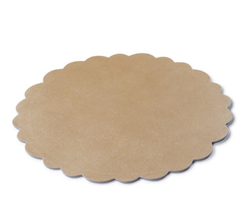 Leather Scalloped Chargers – Waterdale Collection