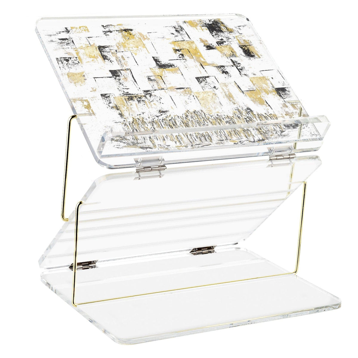 Painted by Yosefa Foldable Shtender | Artistic Wood Lectern – Waterdale ...