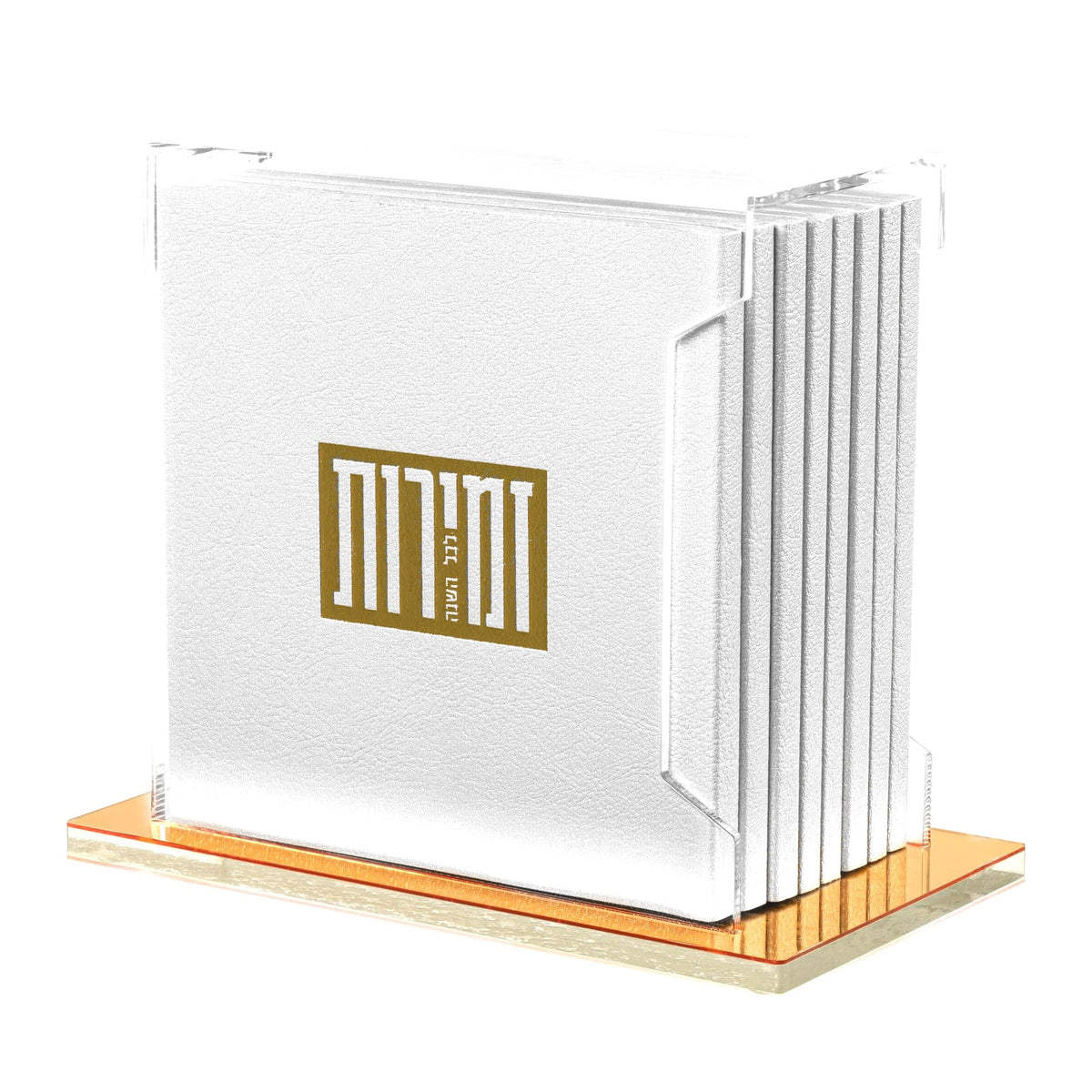 Square Softcover Leather & Lucite Zemiros Bencher Set – Waterdale ...